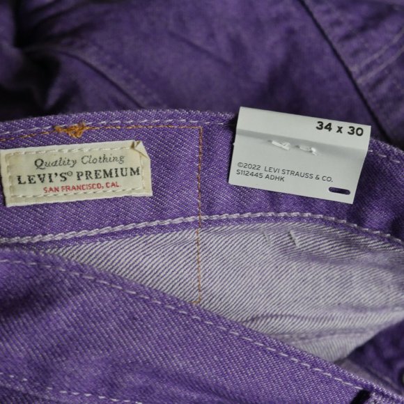 Levi's | Jeans | Rare Levis Fresh 5 Jeans Mens Size 34x30 Purple Dye Mushroom Plant Based Nwt ...